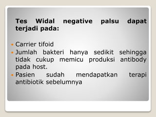 Uji widal xi tlm | PPTX