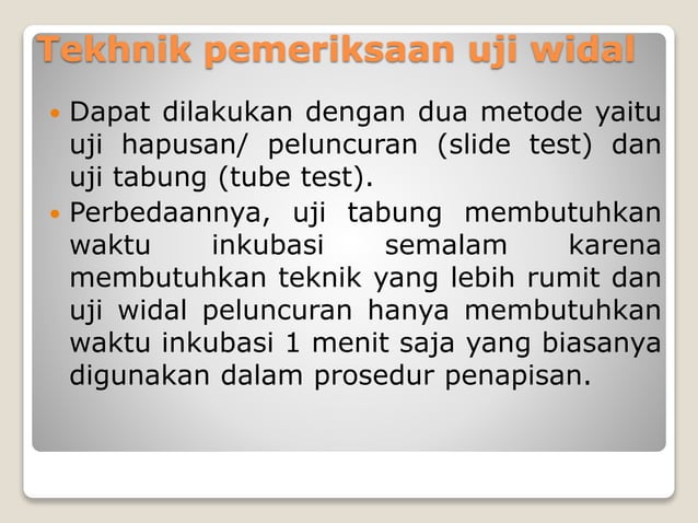 Uji widal xi tlm | PPT