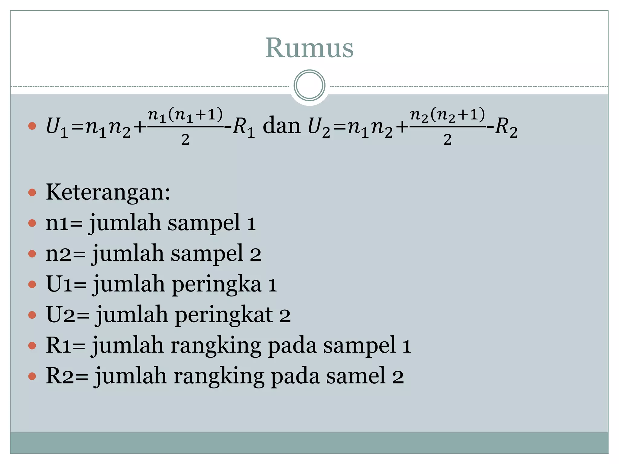 Uji wilcoxon dan mann whitney | PPTX
