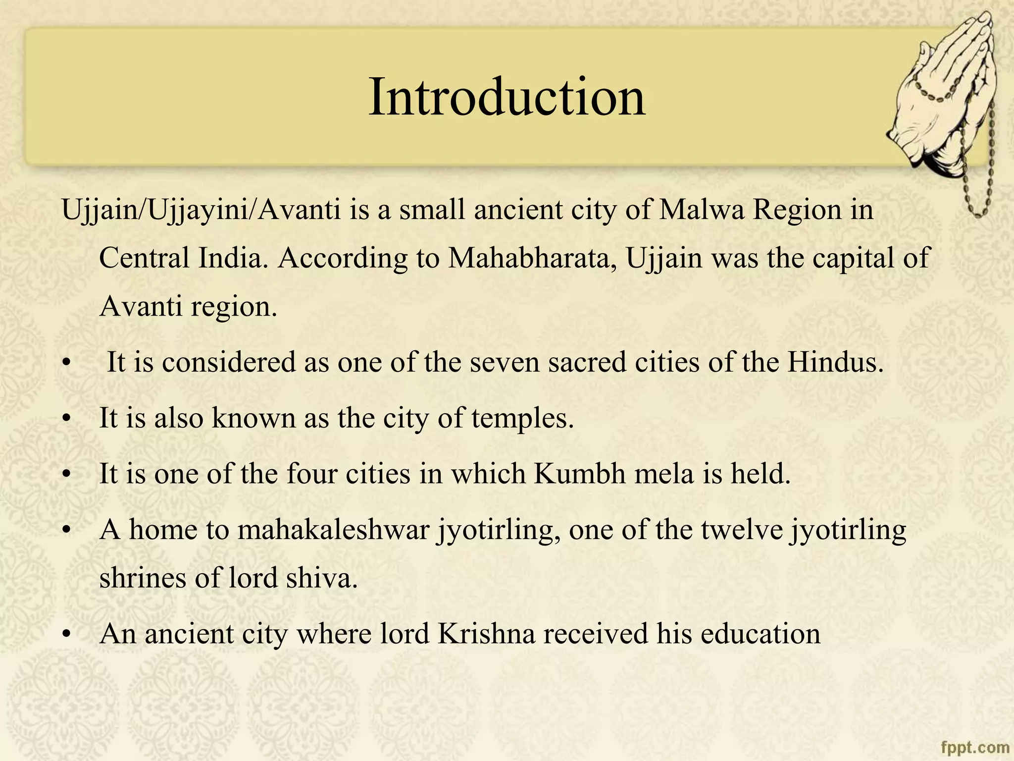 Ujjain "the city that never sleeps" | PPTX | Hinduism | Religion ...