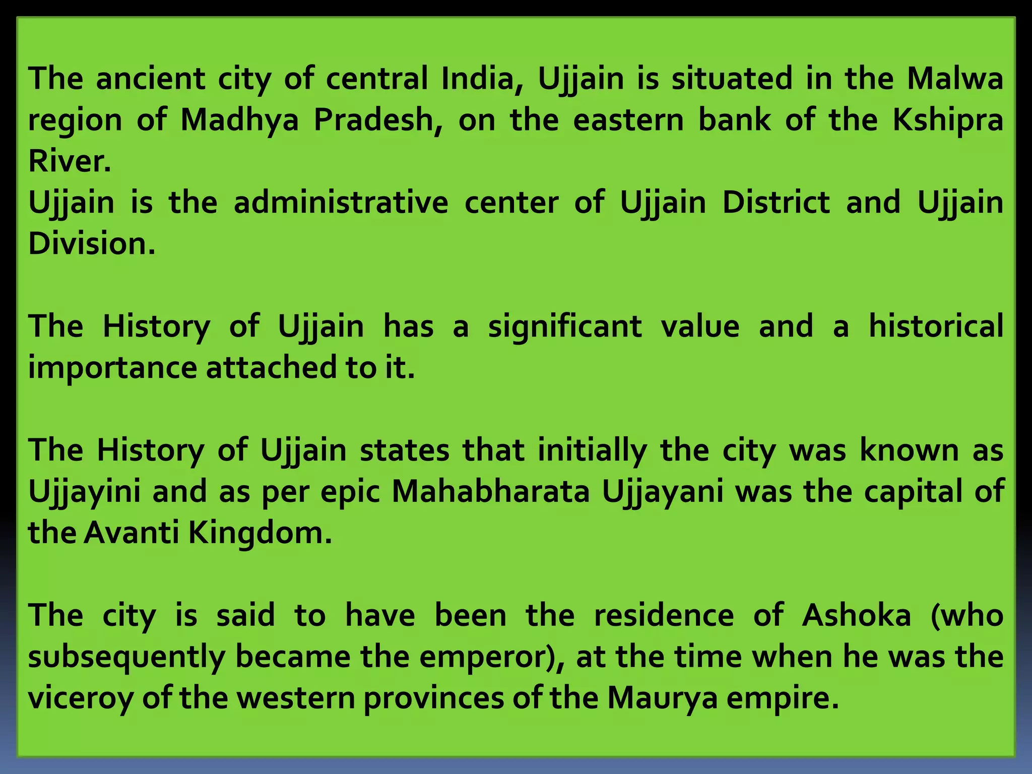 Ujjain ppt | PPTX