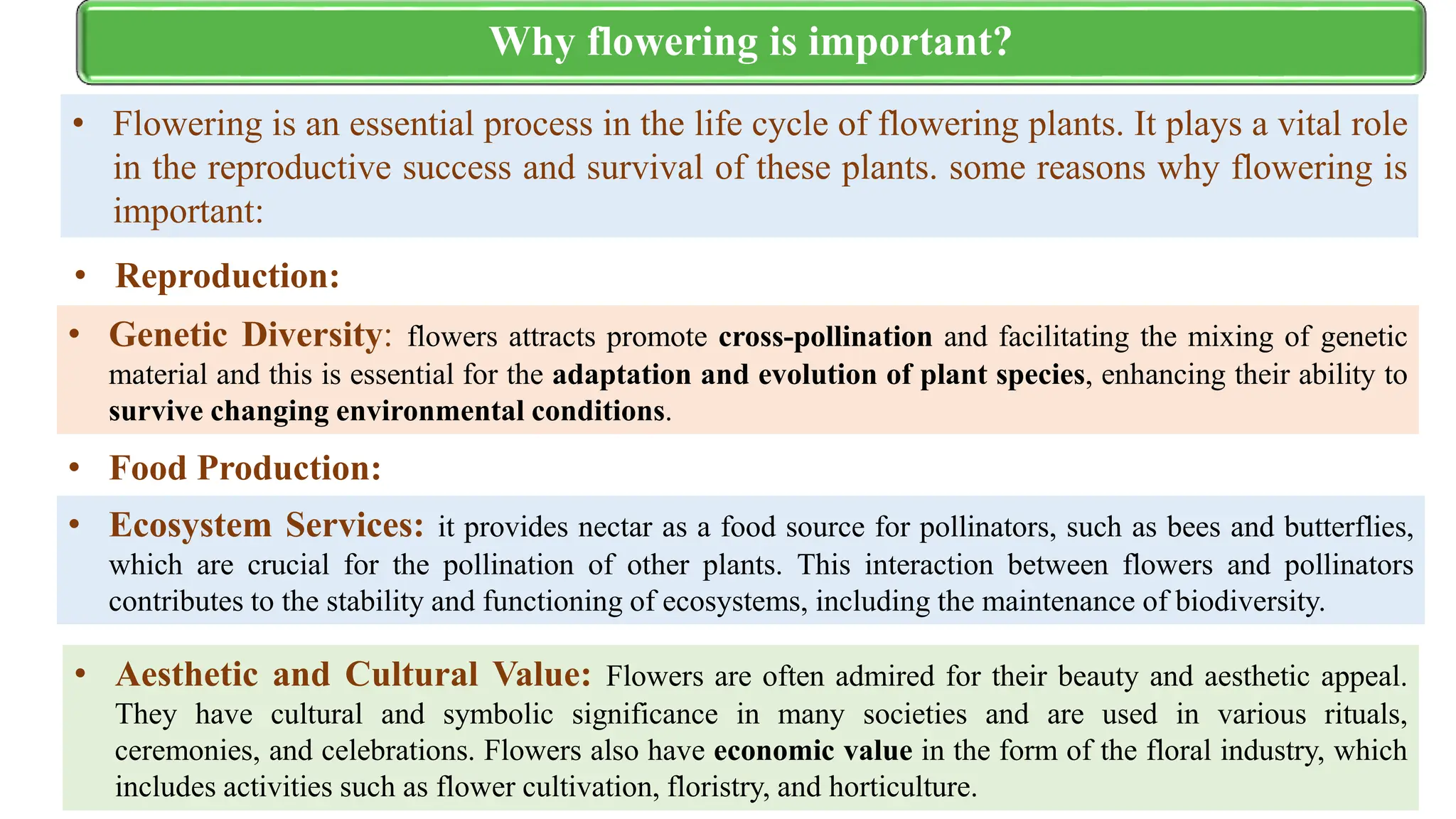 Physiological and Molecular Mechanisms Underlying Flowering | PPTX