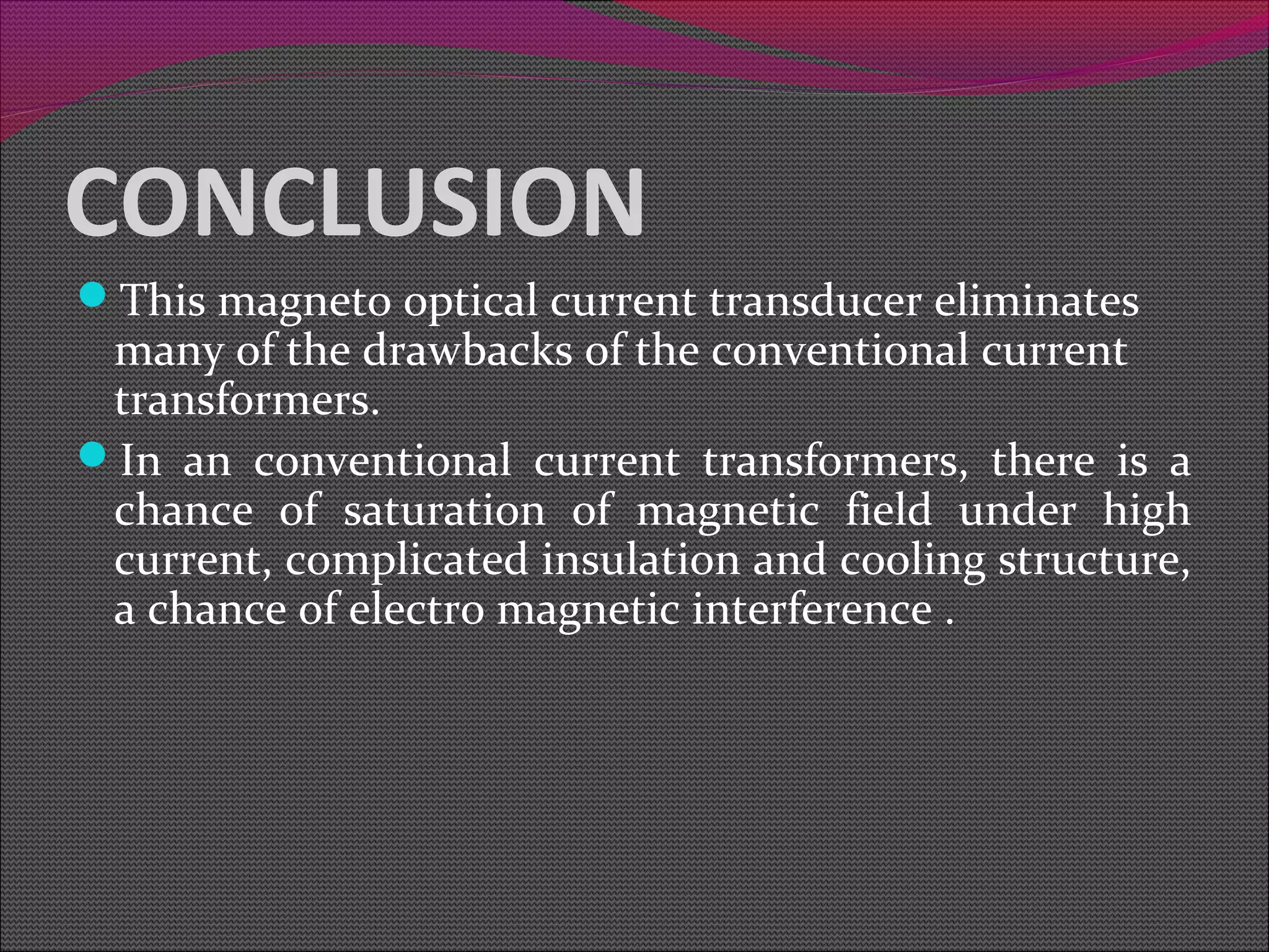 MOCT (magneto optical current transformer)- presentation | PPT ...