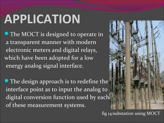 MOCT (magneto optical current transformer)- presentation | PPT ...