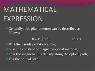 MOCT (magneto optical current transformer)- presentation | PPT