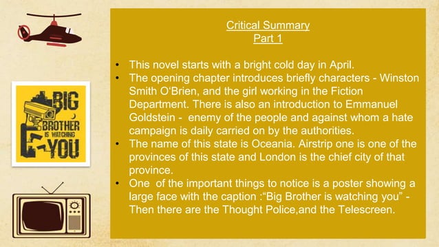 1984 George Orwell group presentation | PPTX