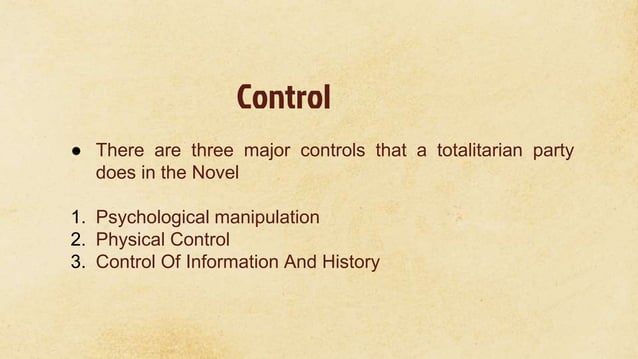 1984 George Orwell group presentation | PPTX