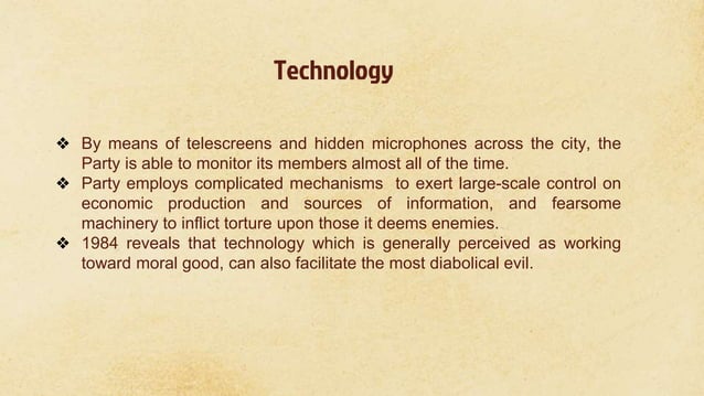 1984 George Orwell group presentation | PPTX