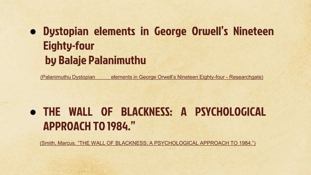 1984 George Orwell group presentation | PPTX