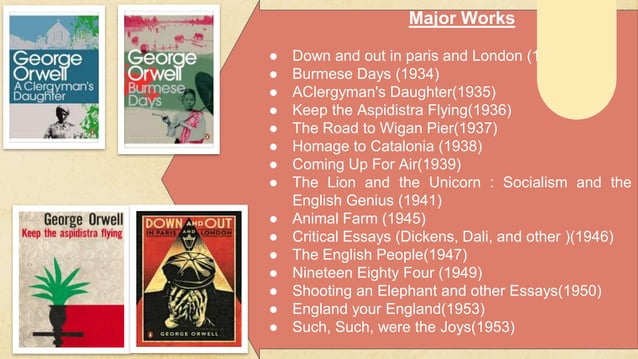 1984 George Orwell group presentation | PPTX