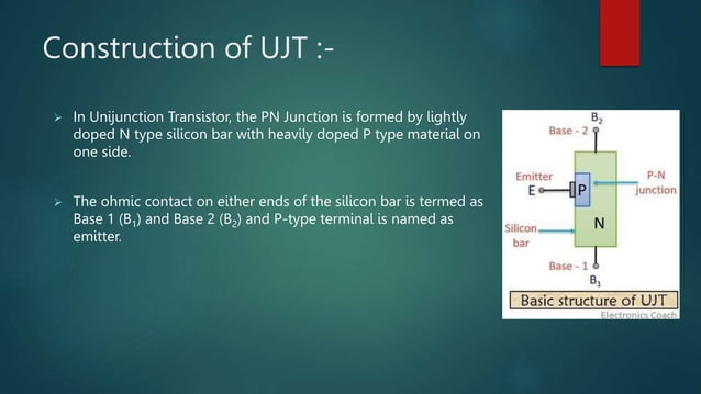 Uni junction transistor.pptx | Consumer Electronics | Technology & Computing