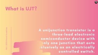 Ujt uni junction transistor - basics | PDF