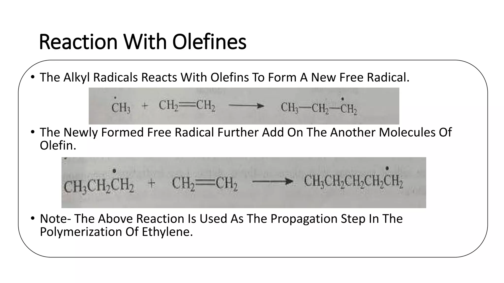 Free Radical Reaction and It's Type | PPTX