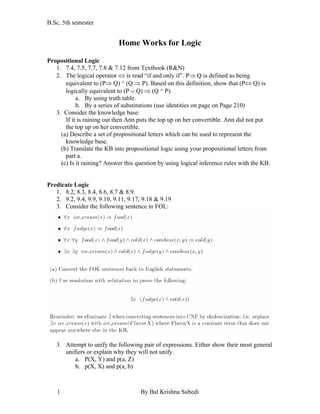 Logic homework | PDF | Science