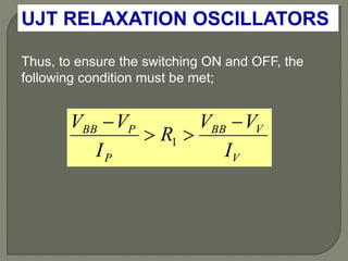 Ujt relaxation oscillators | PPTX