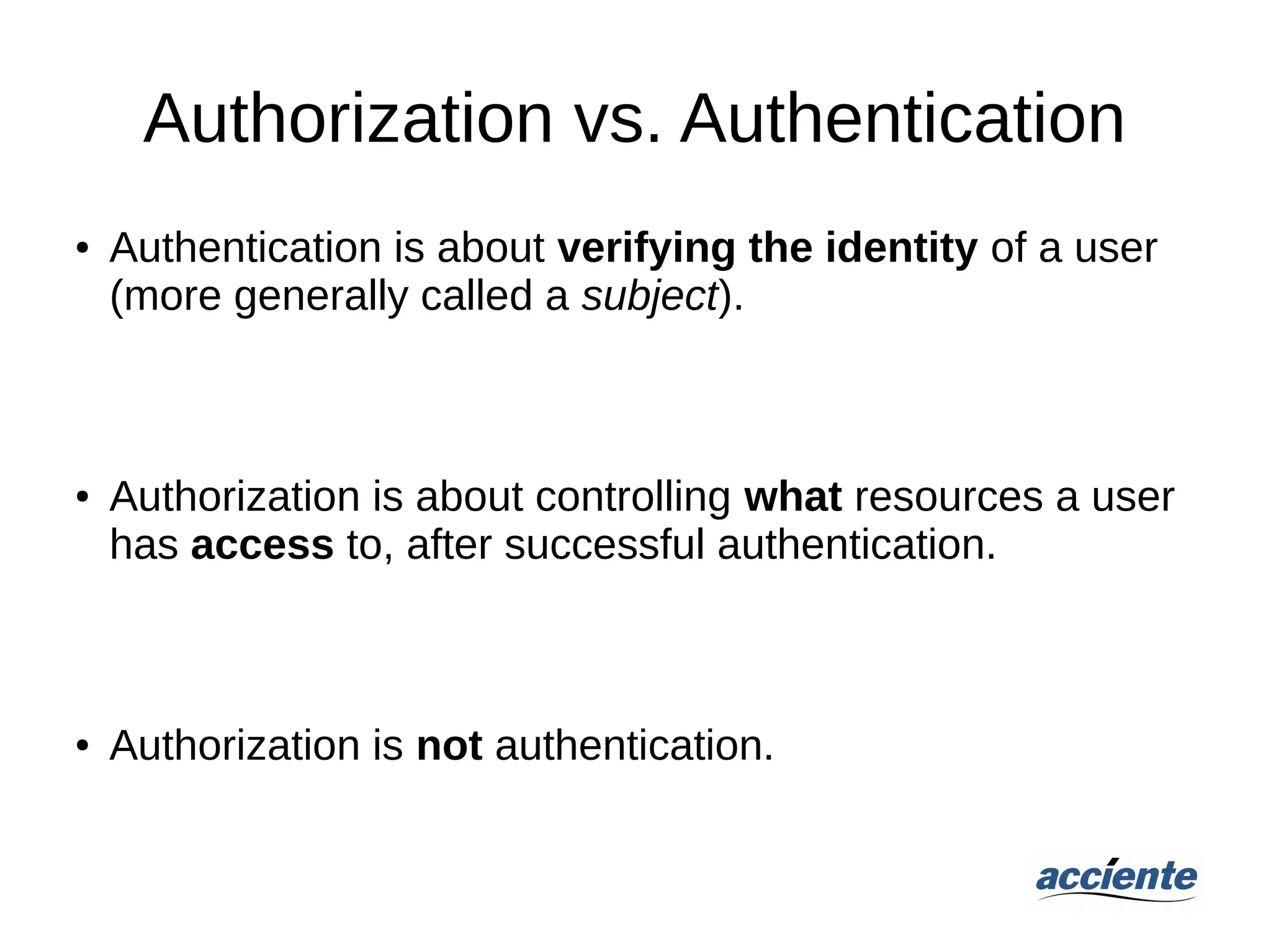 Application Security -- Authorization Models | PPT