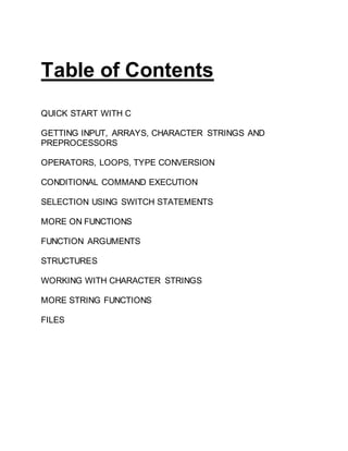 C language industrial training report | DOCX
