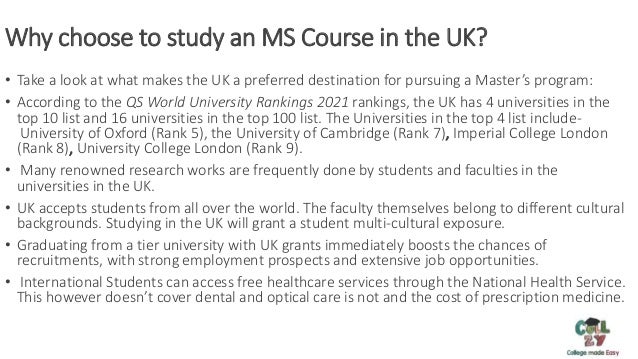 Know all about Masters in UK | PPT