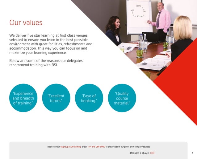 BSI UK Training Schedule | PPT