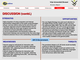 UK E-Gov: An Overview | PPT
