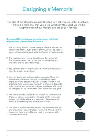 Headstone Memorial Brochure | PDF