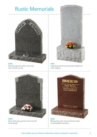 Headstone Memorial Brochure | PDF