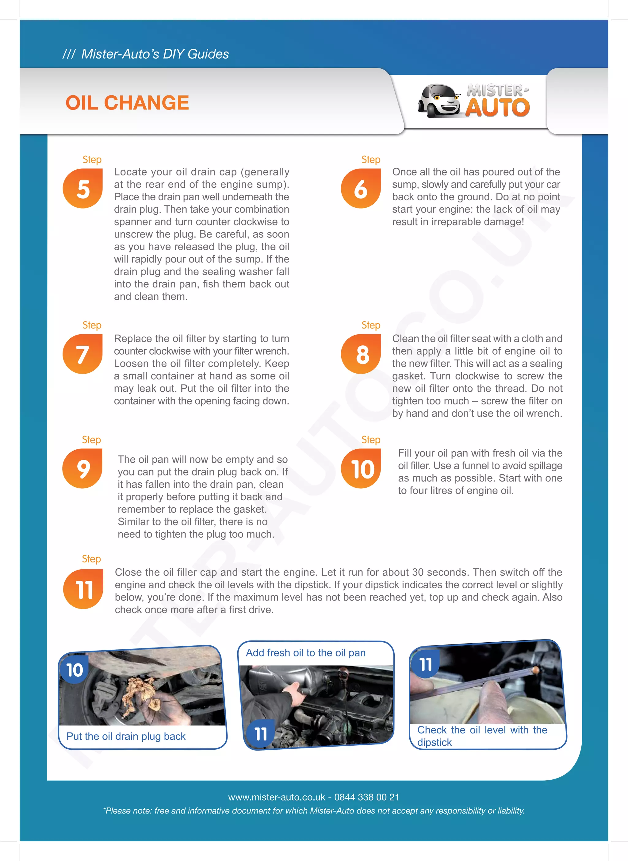 Oil change | PDF
