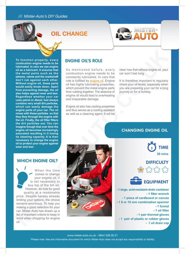 Oil change | PDF | Automotive