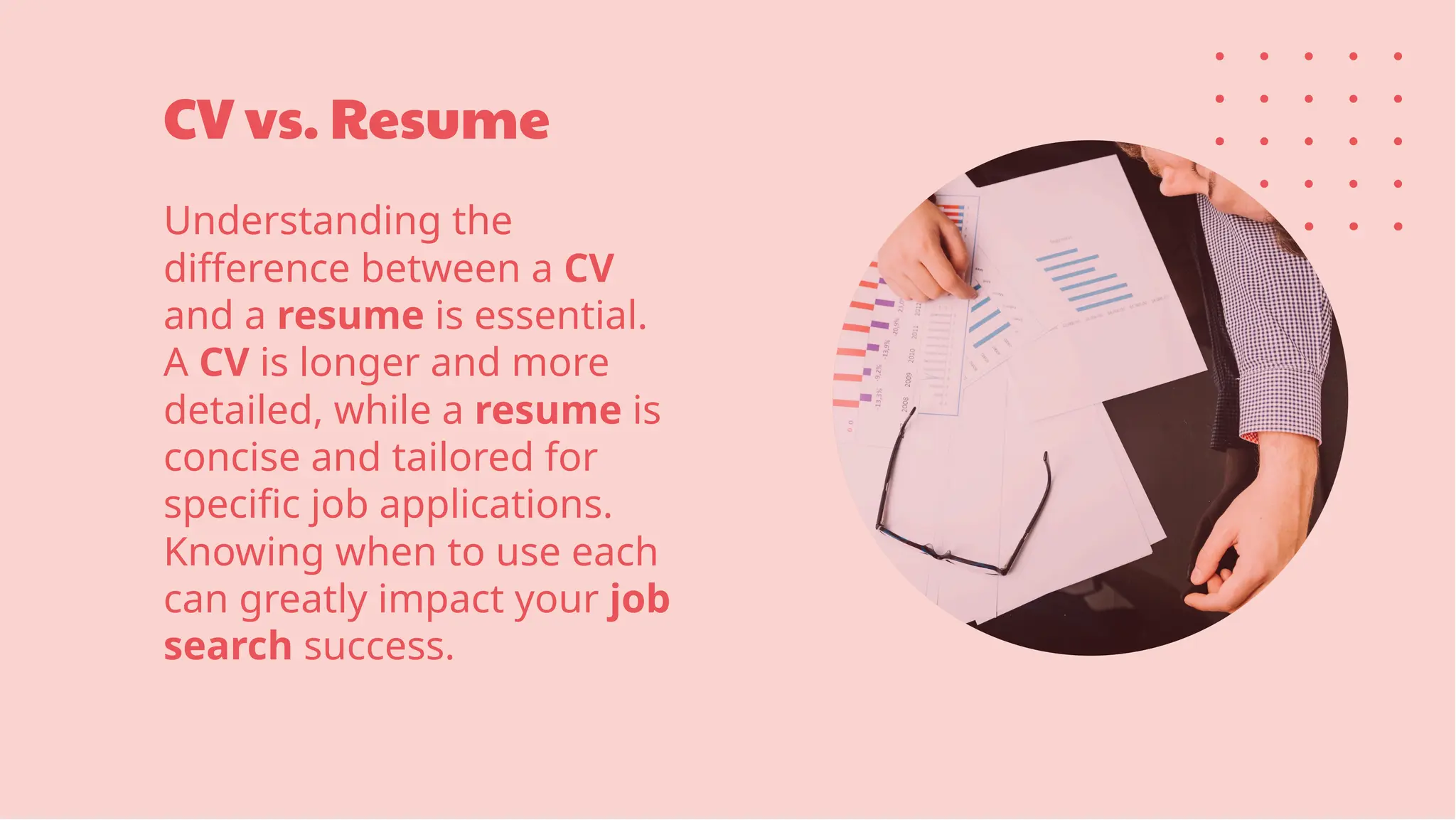 Introduction to CVs (Curriculum Vitae) | Un-klutter | PPT