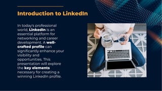 Key Elements of a Successful LinkedIn Profile | PDF