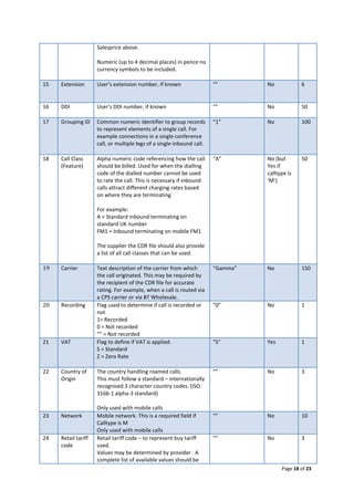 Uk standard-cdr-format | PDF