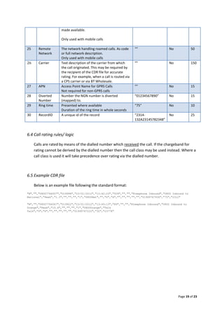 Uk standard-cdr-format | PDF