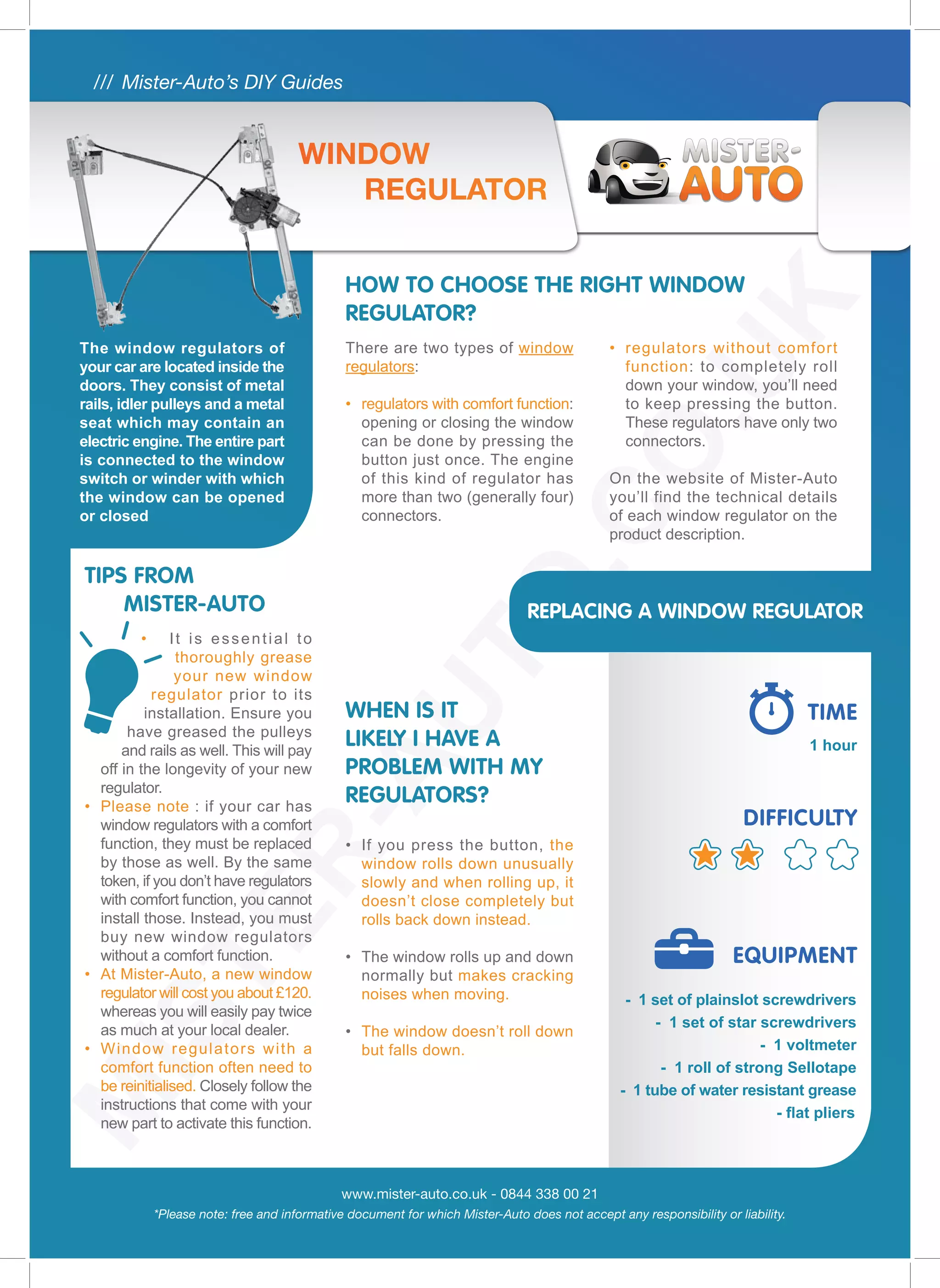 Window regulator | PDF