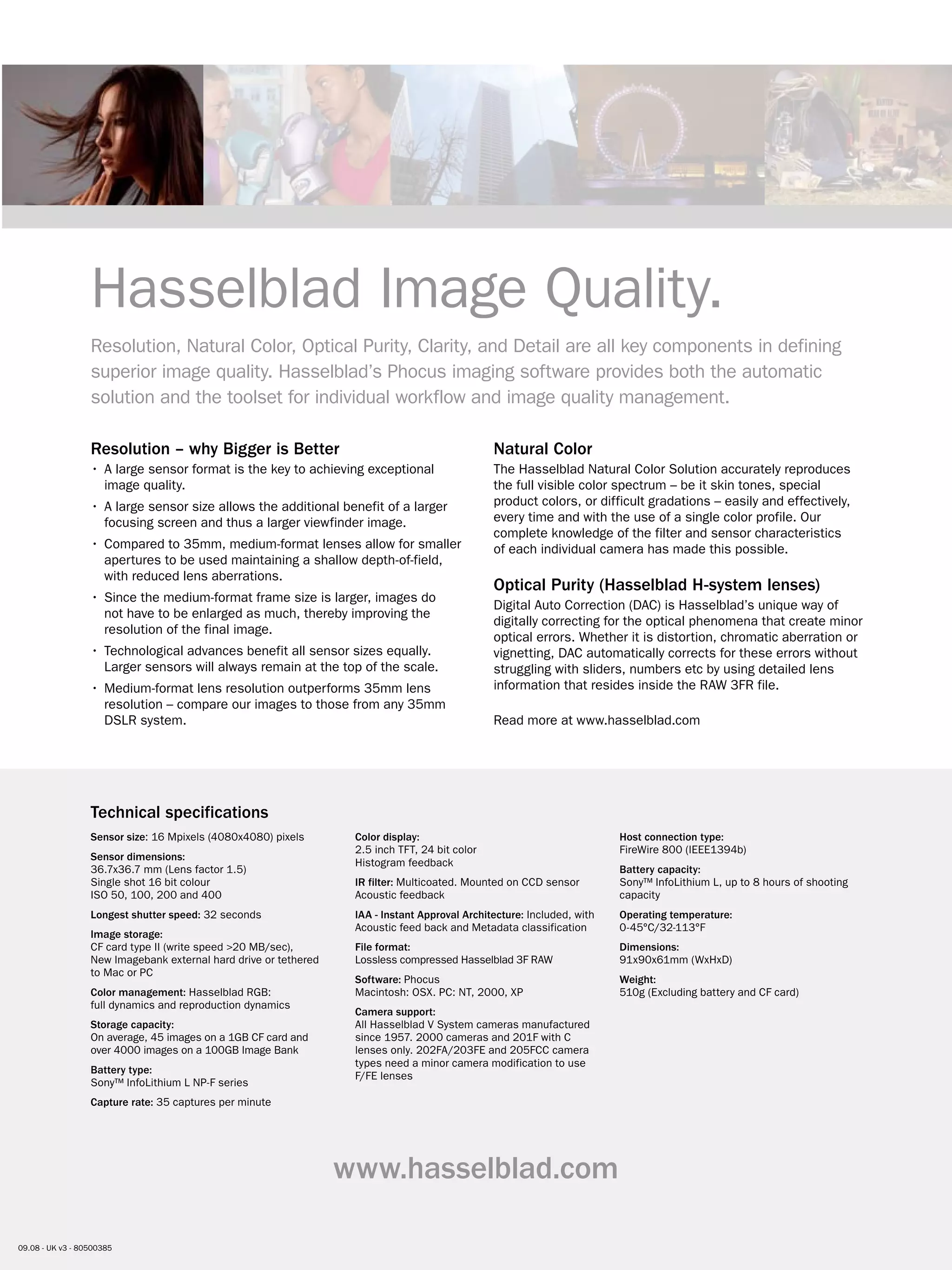 Hasselblad 503CWD II and CFV II | PDF