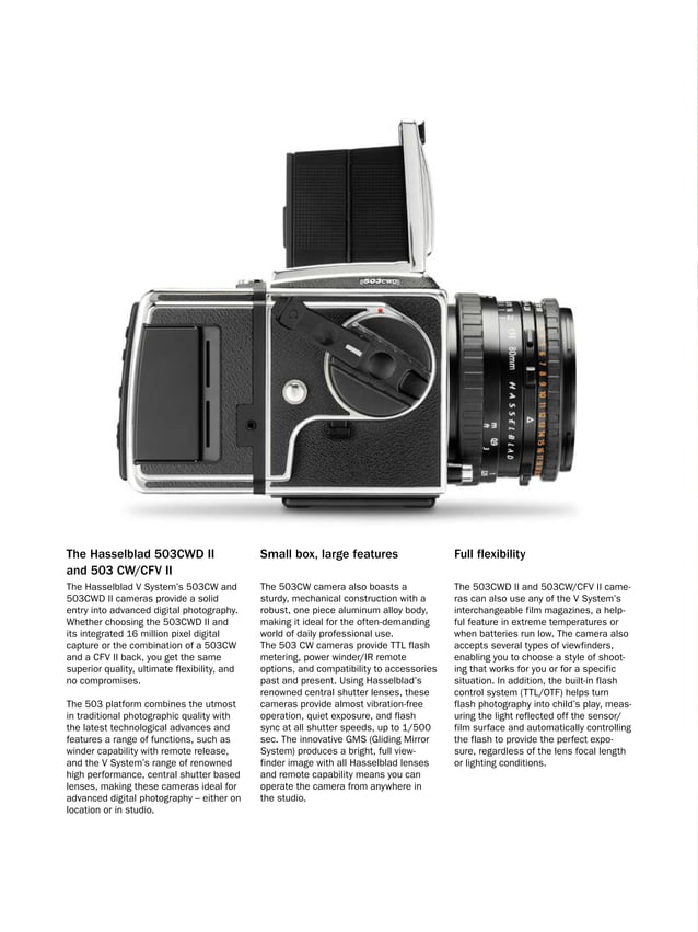 Hasselblad 503CWD II and CFV II | PDF | Photo Editing Software | Computer Software and Applications