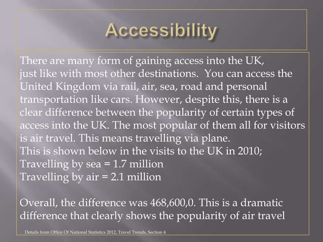 Uk accessibility tourism | PPTX | Rail Travel | Travel Type