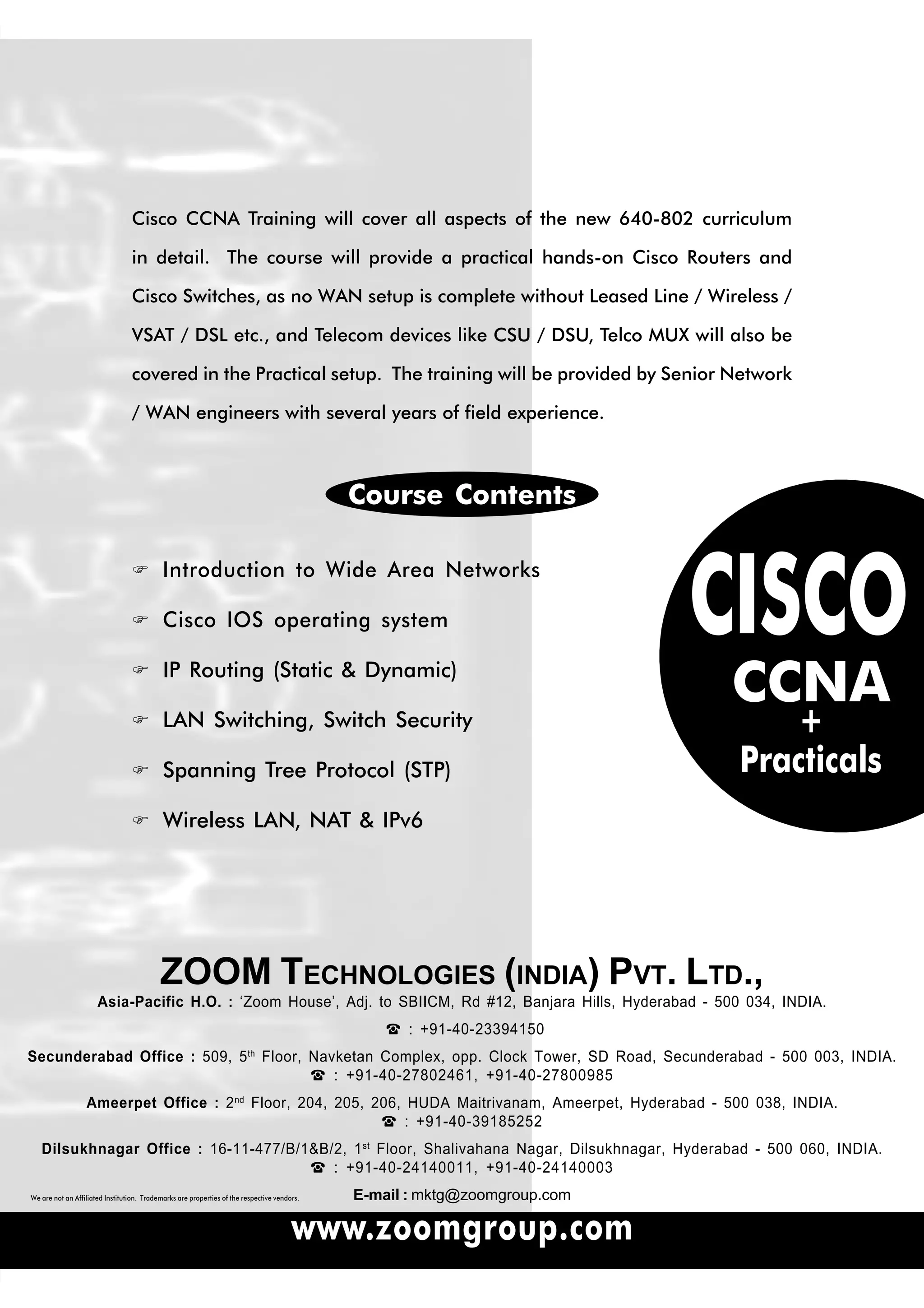 CCNA Training Details.. | PDF