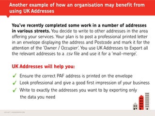 An introduction to Royal Mail UK Addresses | PPT