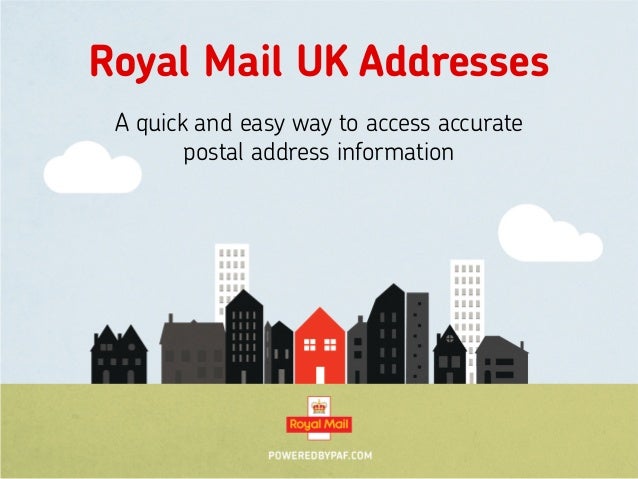 An introduction to Royal Mail UK Addresses
