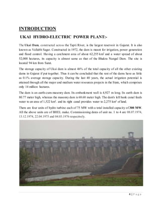 UKAI HYDRO POWER PLANT VISIT | DOCX
