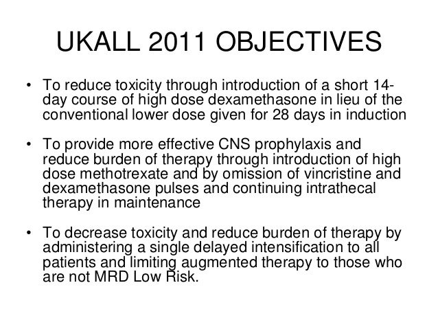 UKALL 2011 Trial Considerations