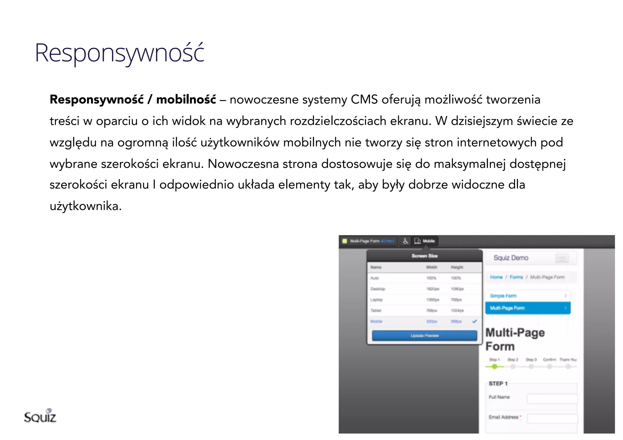 Czym charakteryzuje się nowoczesny system CMS na przykładzie CMS Squiz ...