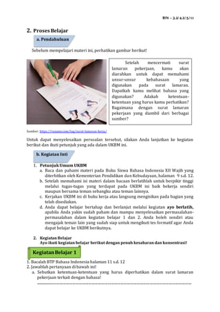 Ukbm 5 3.2 Menulis surat lamaran B. indonesia | DOCX