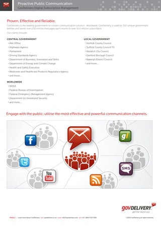 GovDelivery in Central Government | PDF