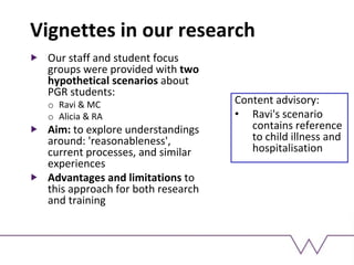 Mitigation and Reasonable Adjustment in Doctoral Education | PPT