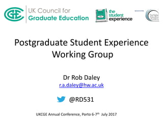 Ukcge psewg report for conference | PPT