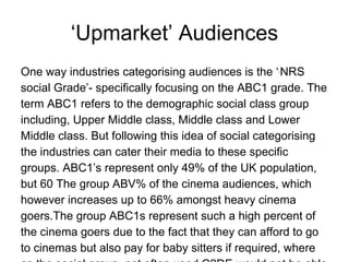 Uk cinema going audiences | PPT