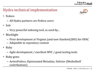 Ukcorr hydra presentation | PPTX