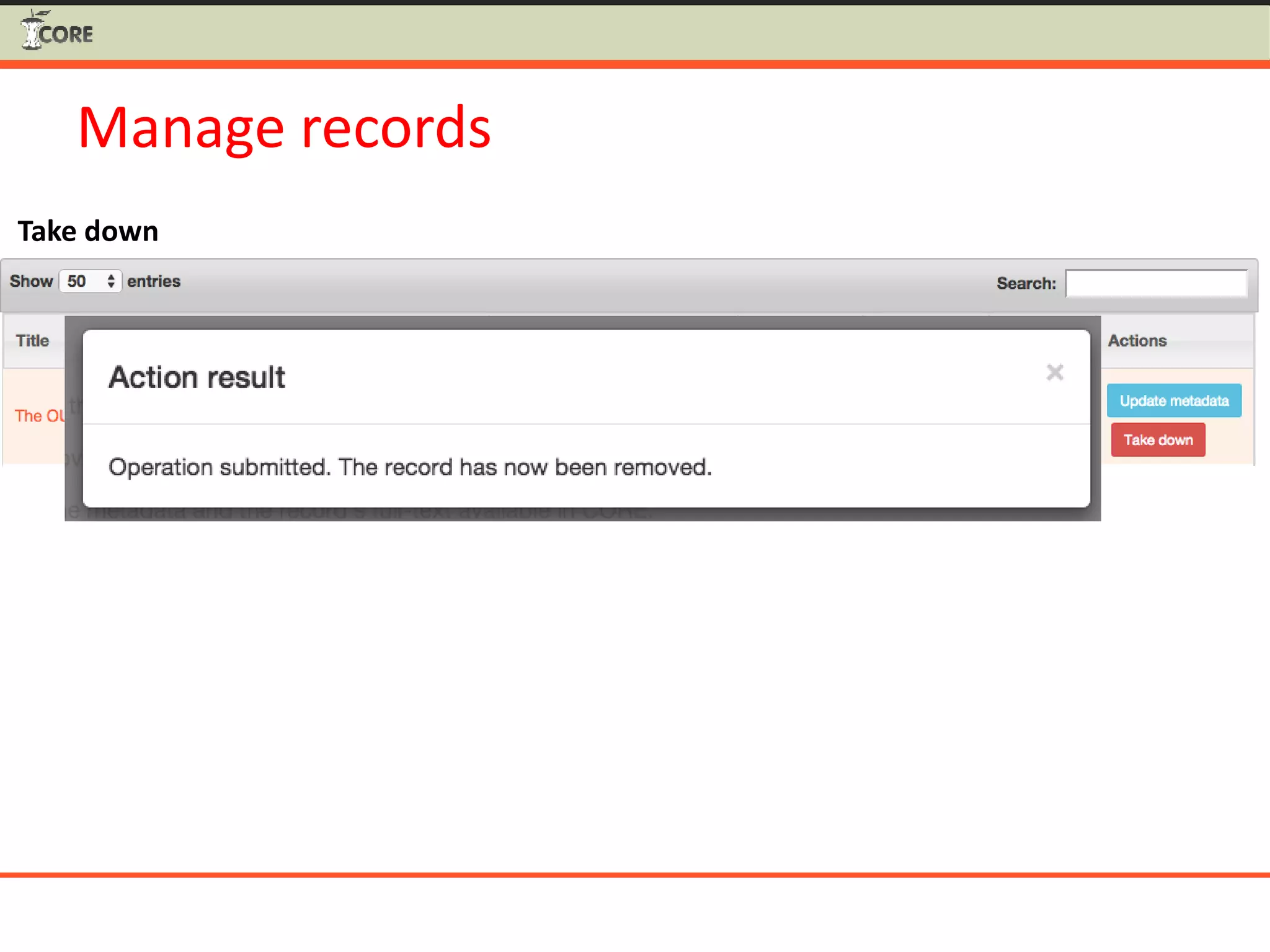CORE Repositories Dashboard | PPT