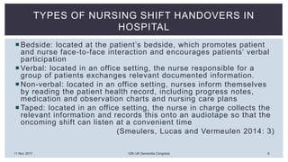 Shift handovers in care homes | PPTX